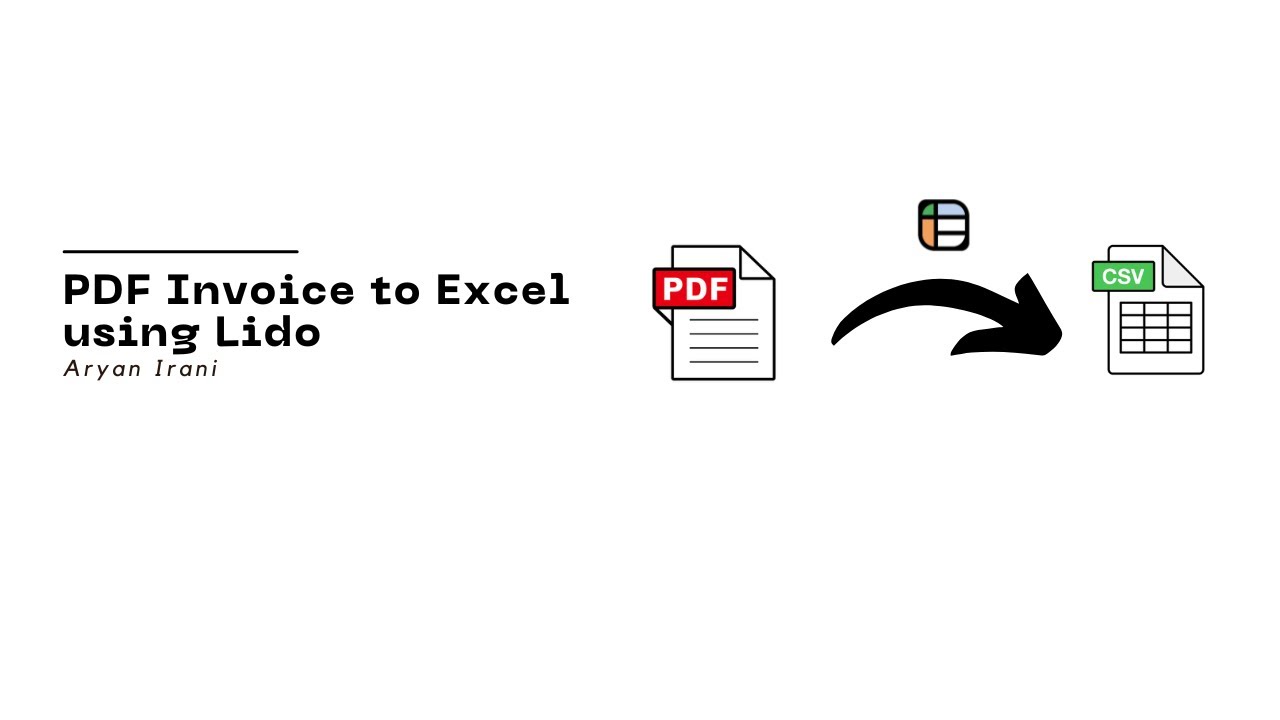 PDF Invoice to Excel (Easiest Way 2025)