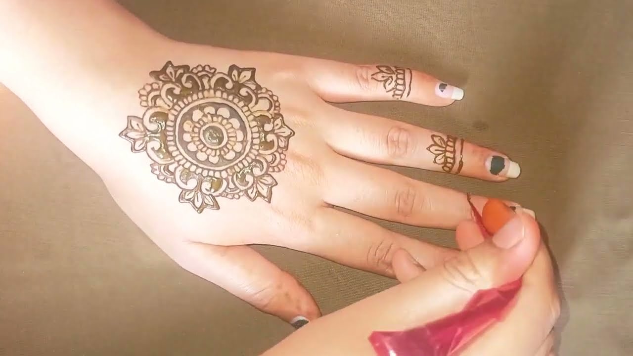 Back Hand Mehndi Design | Simple Mandala Mehndi Design #mehndi #henna #bridalmehndi #mehndidesign 