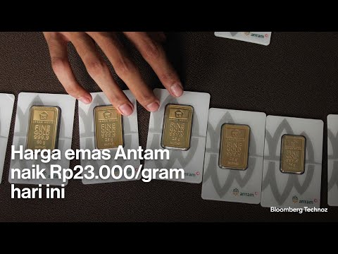 Harga emas Antam naik Rp23.000/gram hari ini