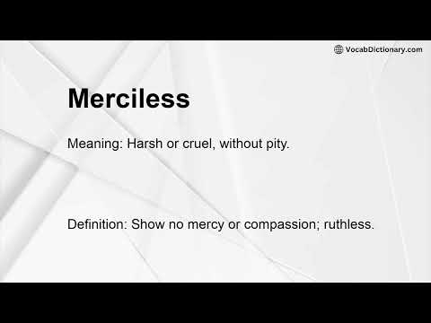 Merciless Meaning