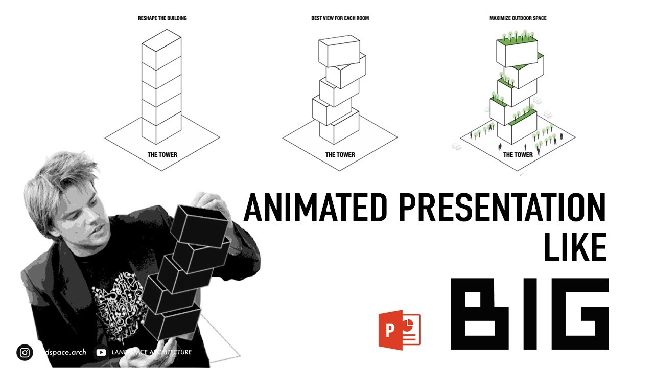 Animated Presentation like BIG Bjarke Ingels in PowerPoint