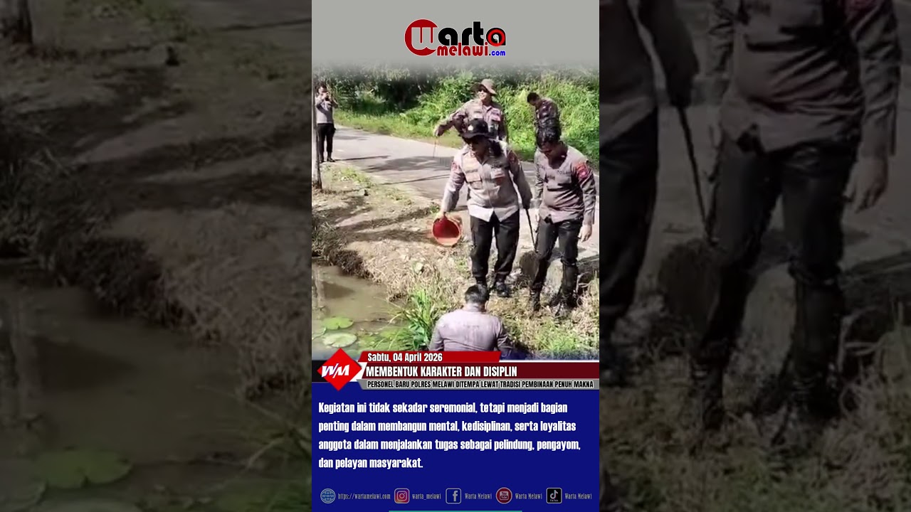 PERSONEL BARU POLRES MELAWI DITEMPA LEWAT TRADISI PEMBINAAN PENUH MAKNA #beritadaerah #berita