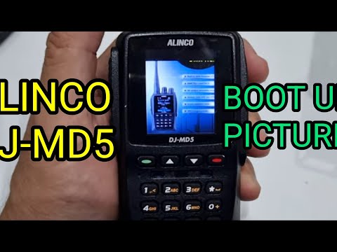 Alinco DJ-MD5 Boot Up Pic