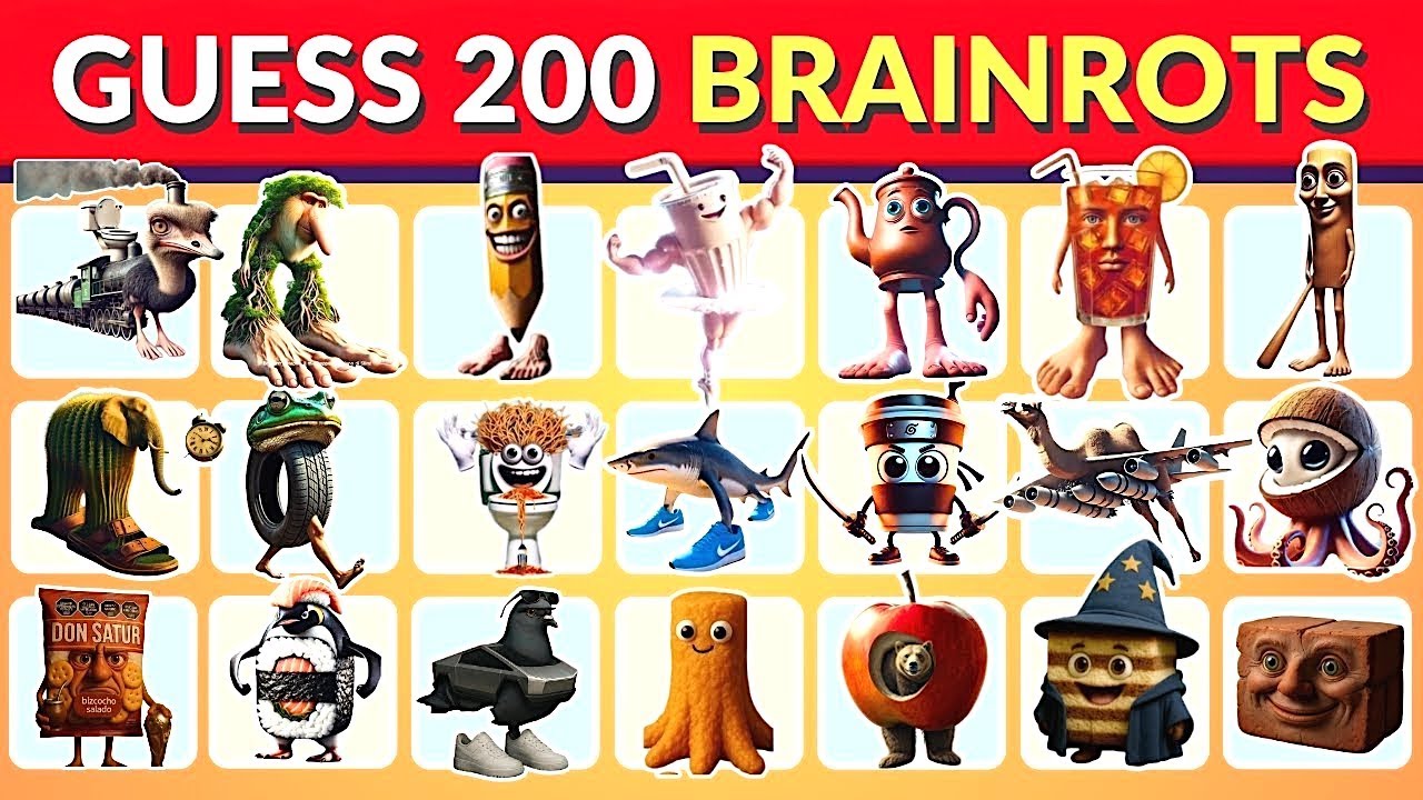 Guess 200 Italian BRAINROT Animals in 3 Seconds! | Meme Quiz Challenge