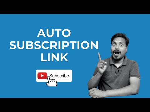 How to make Auto Subscribe link for Youtube Channel