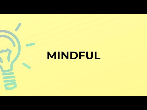 What is the meaning of the word MINDFUL?