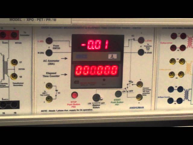 Switchgear & Protection Lab - IDMT Over Current Relay Trainer ...
