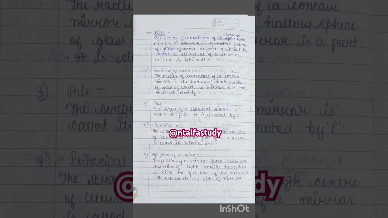Light class 10 notes PART #1 #shorts #millionviews #trendingvideo  for full video watch the link .