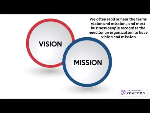 what do we mean by #vision and #mission statements