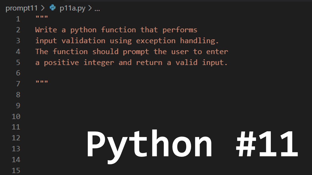 Solving Python Prompts #11 | Validating Integer Input