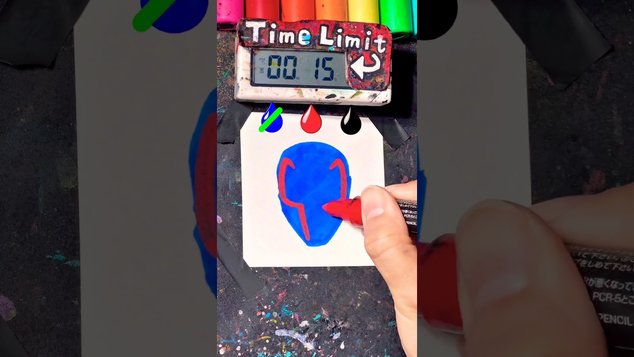 Drawing SpiderMan2099 in 30Sec