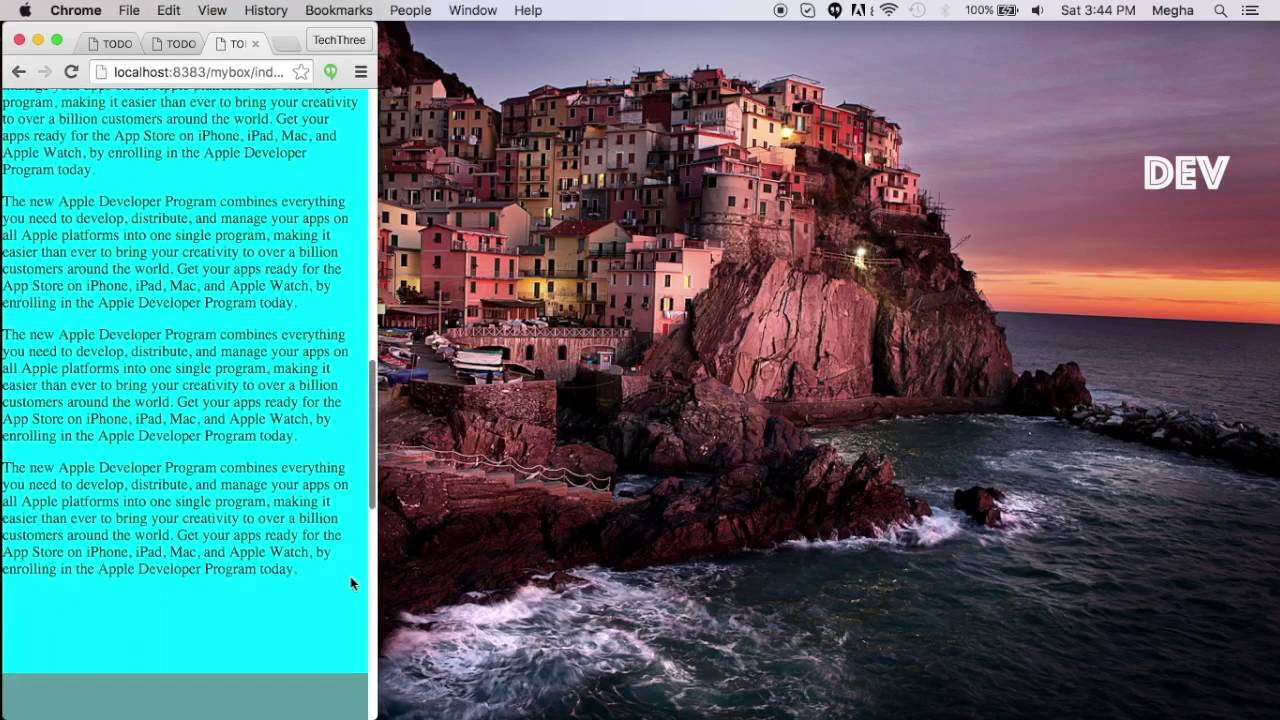 Simple Responsive WebDesign Using JQuery
