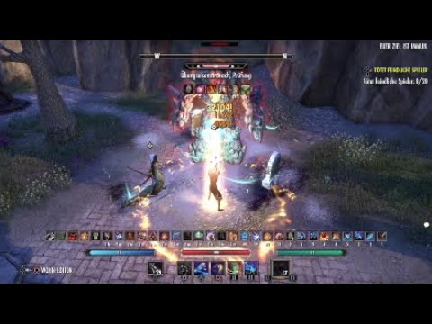 Eso - Magicka Necromancer PVE Harrowstorm Elemental Succession vs. Spell Strategist