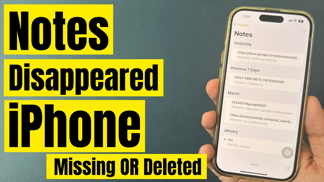 iPhone Notes Disappeared in iOS 26.4.1, iOS 18, iOS 17.7 (Fixed) Note Missing, Recover Deleted Notes