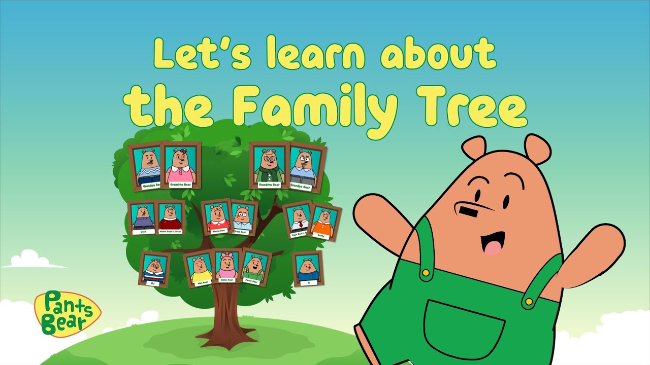 Family Tree For Kids | My Family Tree 🌳| Family Members | School Project | #PantsBear