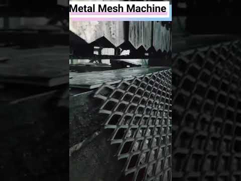 Expanded Metal Mesh Making Machine #shorts