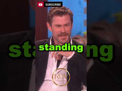 This is how Chris Hemsworth wife sounds to him 😆! #shorts #chrishemsworth #elsapataky #ellen #funny