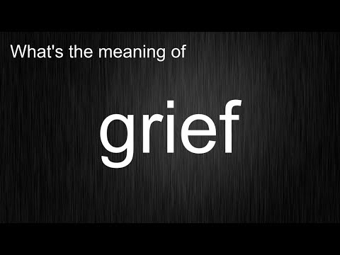 What's the meaning of "grief", How to pronounce grief?