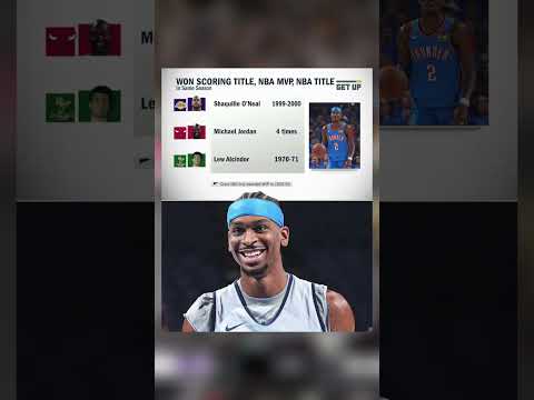SGA has a chance to make history. #mvptime #nba #mvp #shaigilgeousalexander #basketball #nbatrade