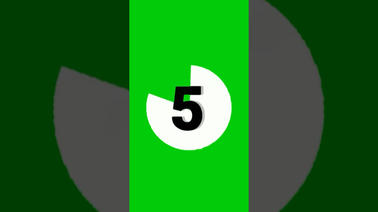 5 seconds timer with sound effect #timer #countdown