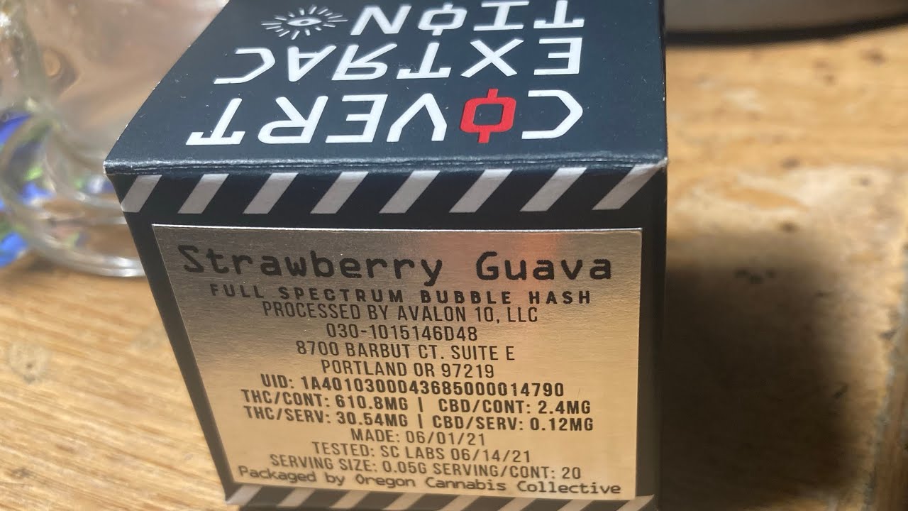 Strawberry Guava Full spectrum Bubble Hash - Covert Extraction