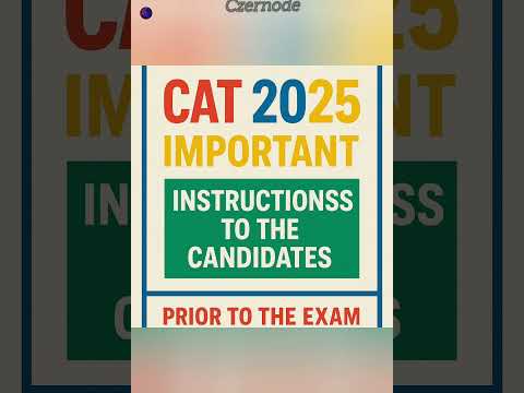 CUSAT CAT 2025: Must-Know Instructions Before the Test‼️SUBSCRIBE AND STAY UP-TO-DATE #engineering