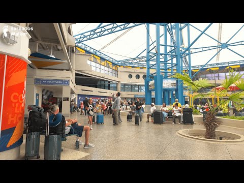 Barbados Grantley Adams International Airport Walking Tour