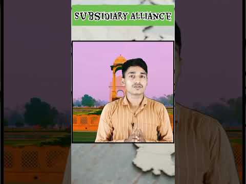 सहायक संधि/Subsidiary Alliance|Britishers ने कैसे दिया धोख़ा🤨|Doctrine of lapse in Hindi|#shorts