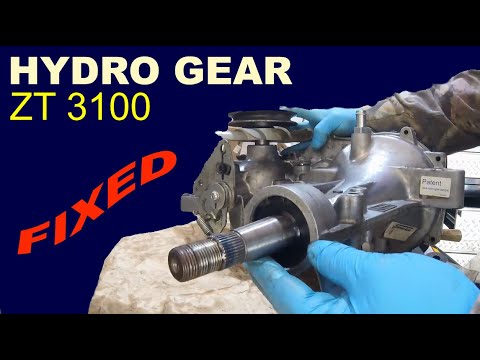 Hydro gear ZT 3100 transaxle problem identification and repair