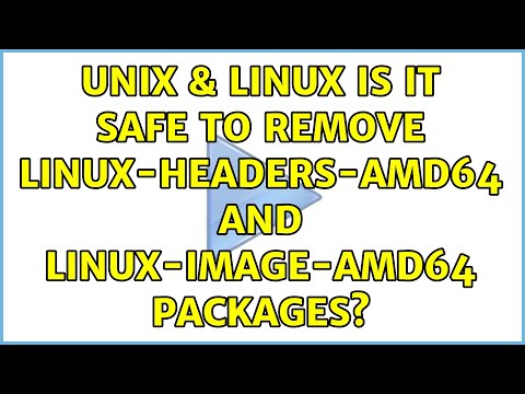 Unix & Linux: Is it safe to remove linux-headers-amd64 and linux-image-amd64 packages?