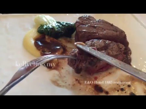 Yesterday Classic Menu by 1885 restaurant at E&O hotel