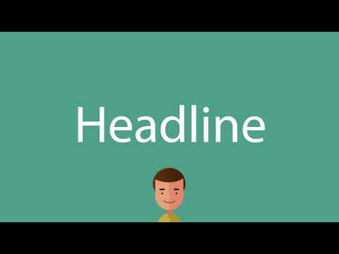 Headline pronunciation