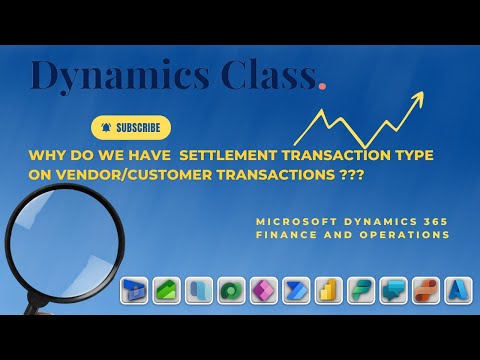 Settlement transaction type on vendor/customer transaction type in ...