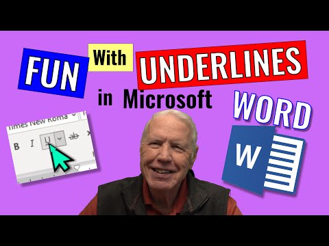 Learn How UNDERLINES in Microsoft Word can be FUN! (Boost Your Word Skills to PRO Level!)
