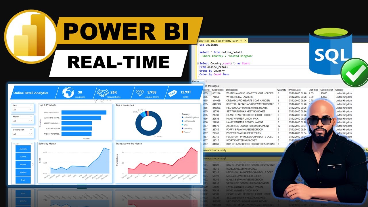 Stop Using Excel! Connect Power BI to SQL Server for Real-Time Dashboards & Auto Refresh