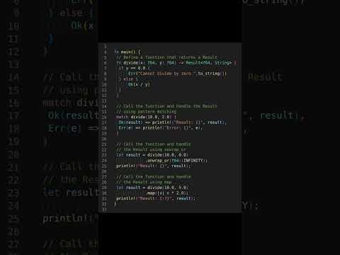 Rust Results: Graceful Error Management and Propagation