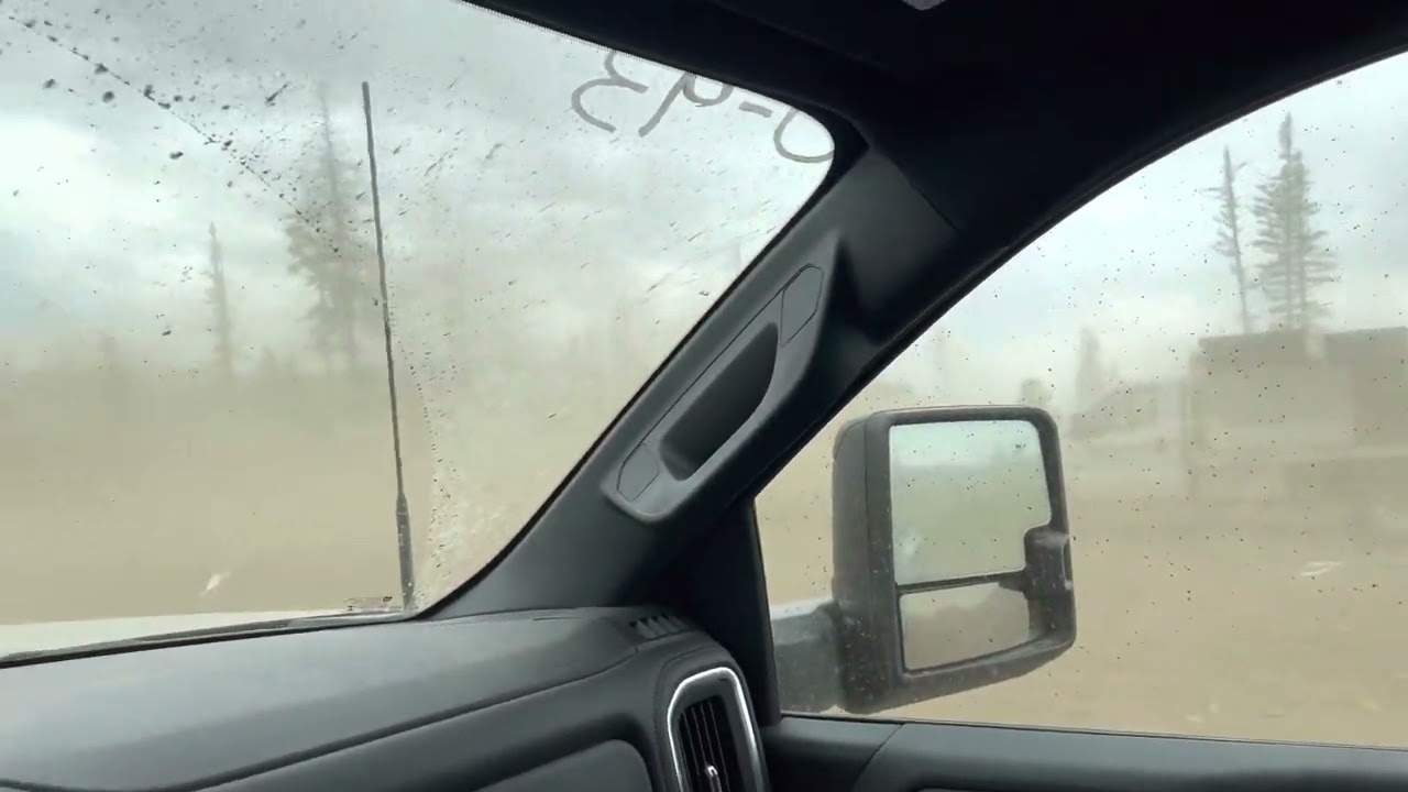 Dry Microburst on the Fire Line, Crockets Knob Fire, 07Sep2022