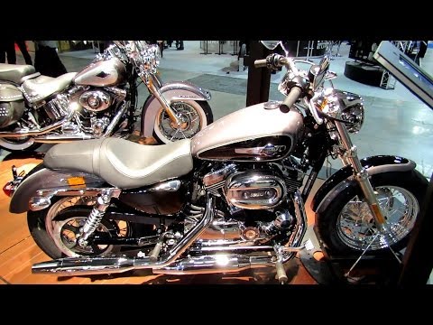 2014 Harley-Davidson Sportster 1200 Custom XL1200C Walkaround - 2013 EICMA Milan Motorcycle Exibitio