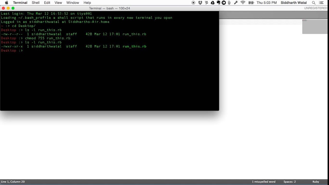 Turning Ruby Code Into an Executable File