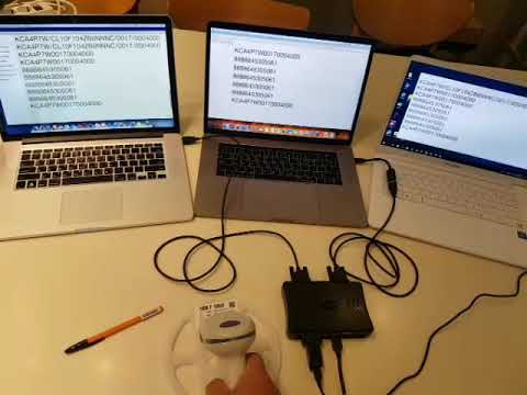 1:3 USB Barcode Scanner Splitter