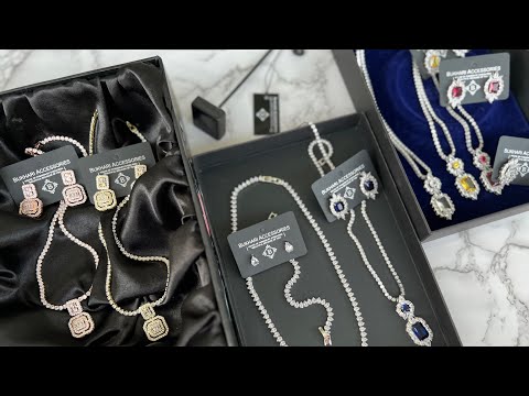 One of the best Silver Sets | Jewellery | Bukhari Accessories | Rose Gold | Silver Statement Sets