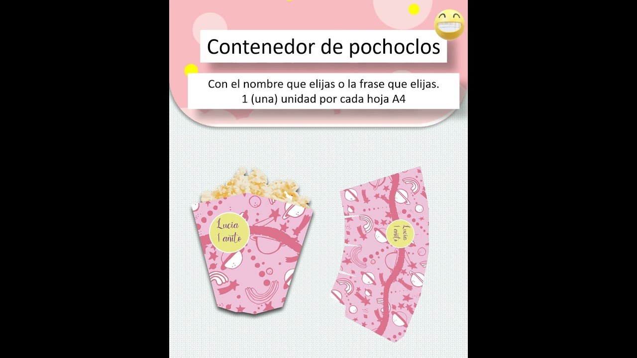 Kit imprimible unicornio personalizable.
