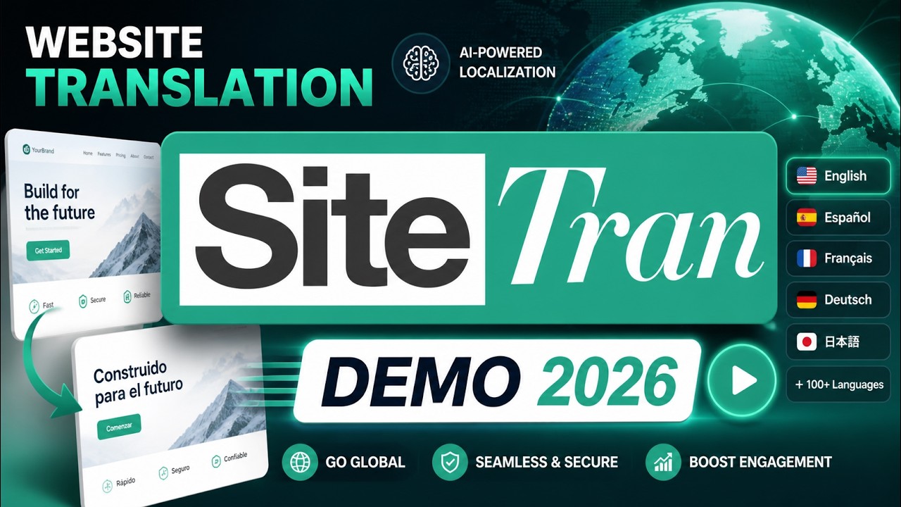 Website Translation With SiteTran - Demo (2026)