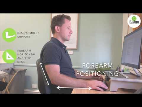 Ergonomic home office set-up