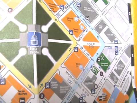Map of Madison Area, WISCONSIN
