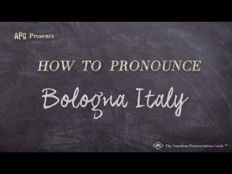 How to Pronounce Bologna Italy (Real Life Examples!)