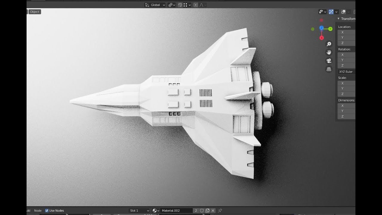Speed modeling craft using Blender + Grid Modeler addon