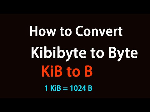 How to Convert Kibibyte to Byte?