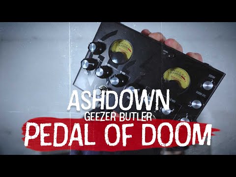 ASHDOWN GEEZER BUTLER PEDAL OF DOOM Dual VU Switchable EQ | Reverb