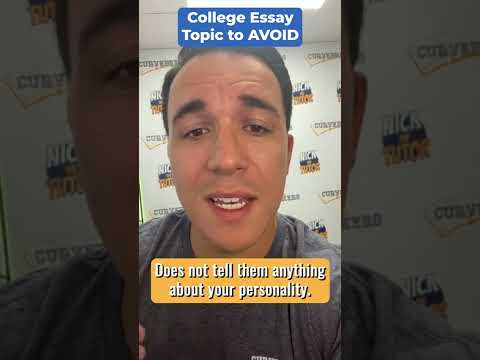 College Essay Topic to Avoid - Death